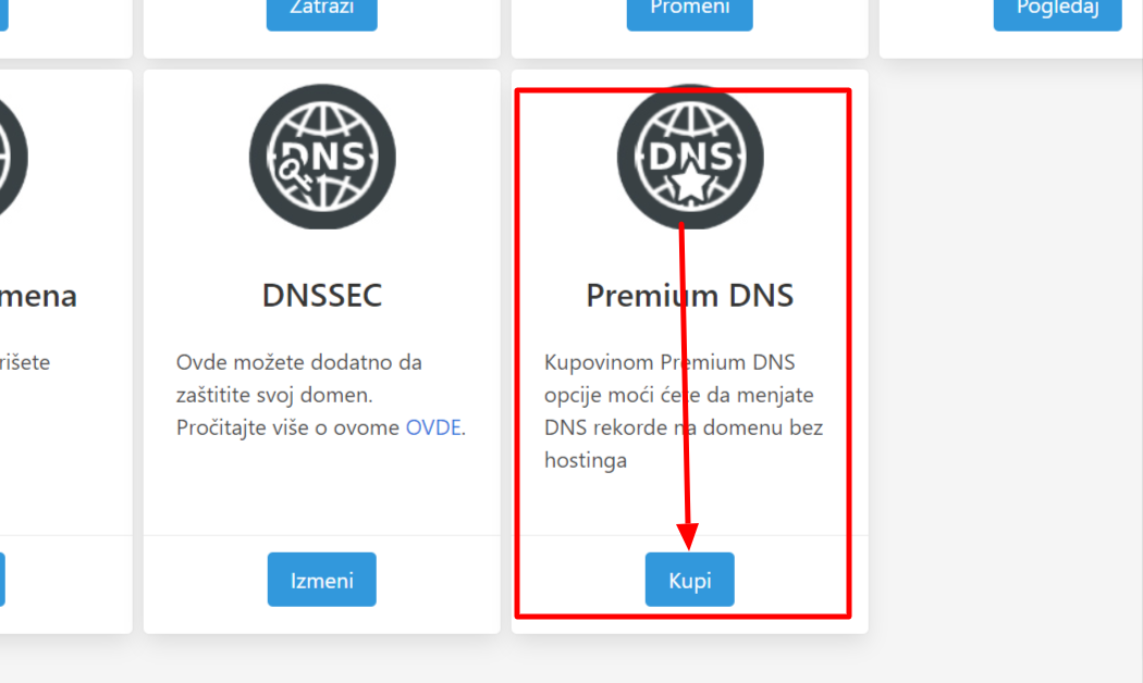 Premium DNS - Web Hosting Srbija